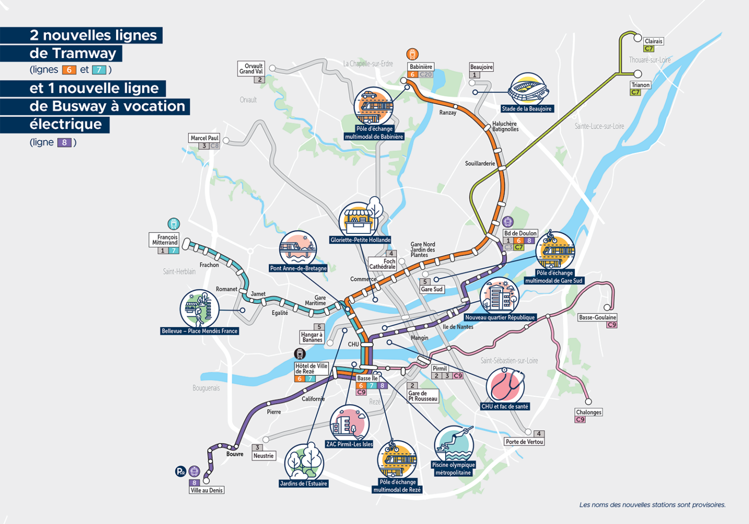 Création de deux nouvelles lignes de tram - Ville de Rezé